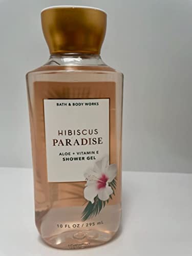 Bath and Body Works Hibiscus Paradise Shower Gel Wash 10 ounce Full Size,Pink