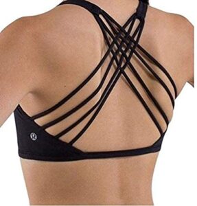 lululemon free to be bra wild (black, 10)