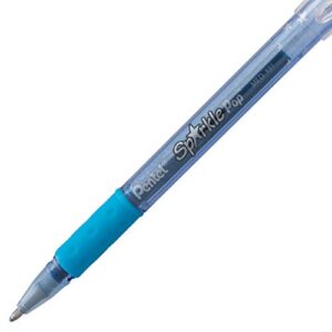 Pentel Sparkle Pop Metallic Gel Pen, (1.0mm) Bold Line, Blue/green Ink - K91-DC