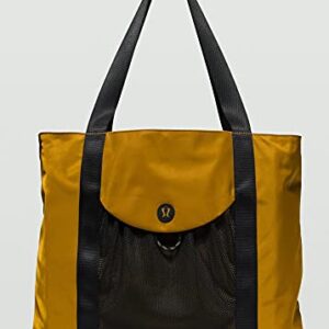 Lululemon Athletica Take it On Tote (Gold Spice/Black), Large