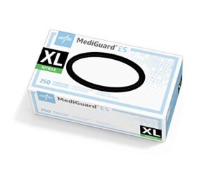 mediguard es powder free, nitrile exam gloves, xl