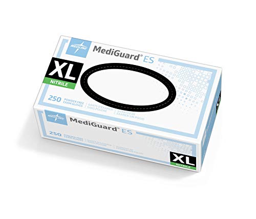 MediGuard ES Powder Free, Nitrile Exam Gloves, XL