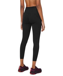 lululemon athletica fast and free 7/8 tight 25” (blk (non-reflect), 10)