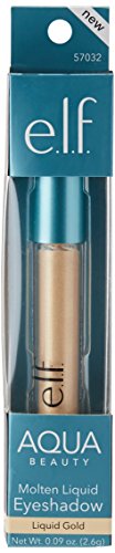 Elf Aqua Beauty Molten Liquid Eyeshadow 57032 Liquid Gold, 0.09 Ounce (Pack of 1)