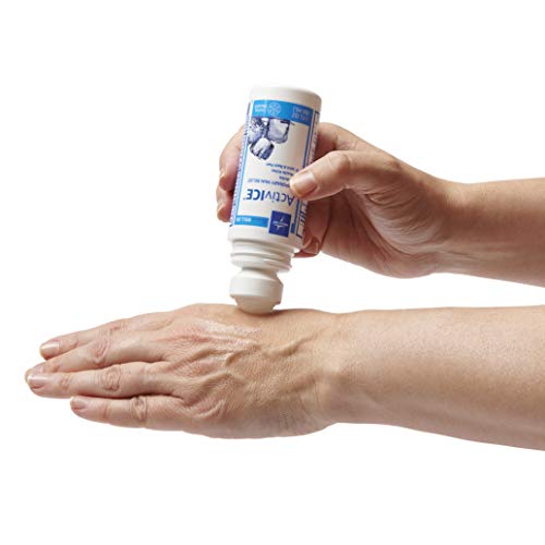 Medline ActivICE Topical Pain Reliever Roll On, Great for Arthritis, Muscle Aches and Back Injuries, 3 oz Roll On