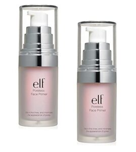 poreless face primer – clear by e.l.f. for women – 0.47 oz primer – (pack of 2)