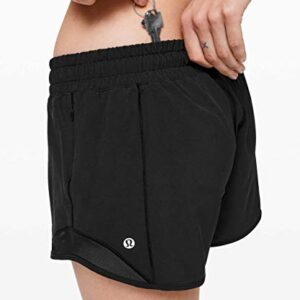 Lululemon Athletica Hotty Hot Short Low-Rise 4 inch Long (Black, 0, Numeric_0)