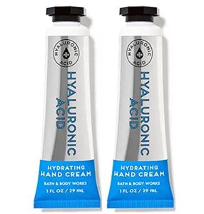 bath & body works hyaluronic acid hydrating hand and body cream 1.0 fluid ounce, 2-pack (hyaluronic acid)