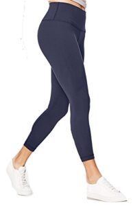 lululemon wunder under hi rise 7/8 tight yoga pants (midnight blue, 4)