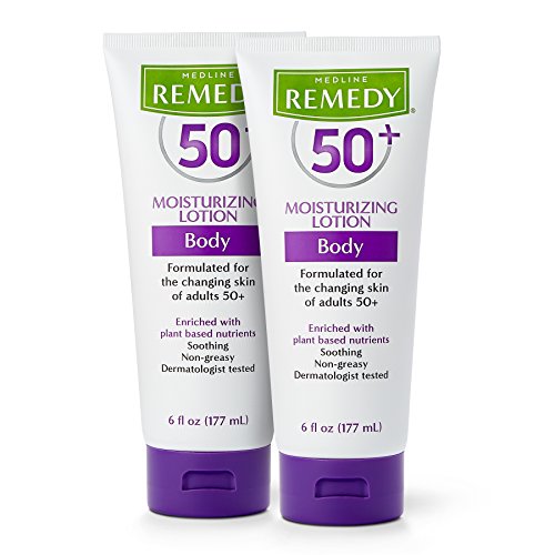 Medline Remedy 50+ Daily Moisturizing Body Lotion, 6 oz Tube (2 Pack)