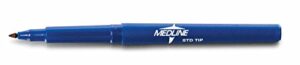 medline regular tip surgical skin markers with ruler and labels, sterile (pack of 50)