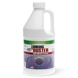 medline drug buster drug disposal system, 64 oz bottle, used for pill disposal, destroys prescription medications safely, and safe disposal of medications