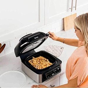 Ninja Foodi 5-in-1 Indoor Grill with Integrated Smart Probe, 3.9 L (4 qt.) Air Fryer