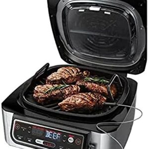 Ninja Foodi 5-in-1 Indoor Grill with Integrated Smart Probe, 3.9 L (4 qt.) Air Fryer