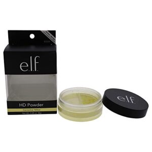 e.l.f. high definition loose face powder, corrective yellow, 0.28 ounce