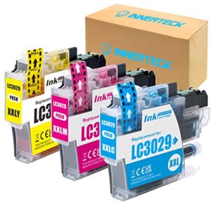 replacement for brother lc30293pk lc3029 xxl mfc j5830dw ink cartridges 3 color pack (lc3029c, lc3029m, lc3029y) for brother mfc-j5830dw mfc-j6535dw mfc-j6935dw mfc-j5830dw xl mfc-j6535dw xl printer