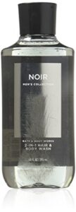 bath & body works, signature collection 2-in-1 hair + body wash, noir for men, 10 ounce