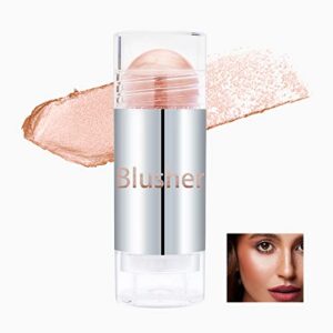 boobeen blush stick highlighter makeup stick matte contour stick, lightweight cheek blush cream shimmer contouring stick, waterproof multi stick for all skin smooth & natural