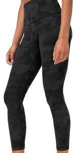 Lululemon Athletica Wunder Train Hi-Rise Tight 25 inch (Black Camo, 4)