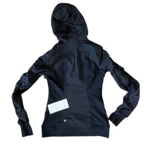 Lululemon Athletica Women's Hoodie Reversible Dance Studio Jacket Full Zip Size 8 Slim Fit Hoody (Black - BLK)