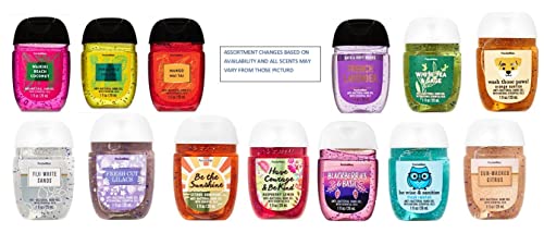 Bath and Body Works Anti-Bacterial Hand Gel 10-Pack PocketBac Sanitizers, Assorted Scents, 1 fl oz each