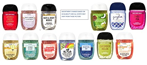 Bath and Body Works Anti-Bacterial Hand Gel 10-Pack PocketBac Sanitizers, Assorted Scents, 1 fl oz each