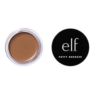 e.l.f. putty bronzer, creamy & highly pigmented formula, creates a long-lasting bronzed glow, infused with argan oil & vitamin e, honey drip, 0.35 oz (10g)