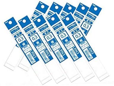 Pentel Refill Ink for EnerGel Liquid Gel Pen / 0.3mm Blue Ink/Value Set of 10 Refills