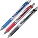 Pentel Energel Deluxe RTX Retractable Liquid Gel Pen,0.5mm, Fine Line, Needle Tip, Black.blue.red Ink-value set of 3