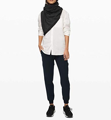 LULULEMON Vinyasa Scarf (Heathered Herringbone Heathered Black Black, One Size)