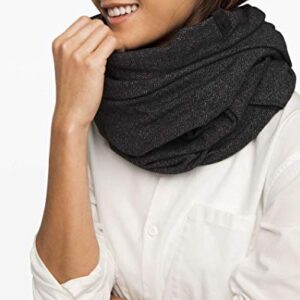 LULULEMON Vinyasa Scarf (Heathered Herringbone Heathered Black Black, One Size)