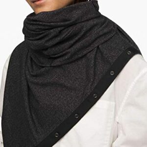 LULULEMON Vinyasa Scarf (Heathered Herringbone Heathered Black Black, One Size)