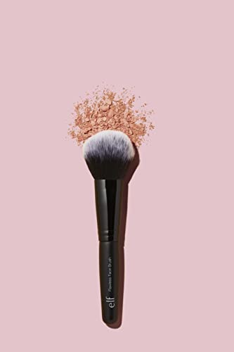 e.l.f. Flawless Face Brush, Vegan Makeup Tool For Flawlessly Contouring & Defining With Powder, Blush & Bronzer, Made With Cruelty-Free Bristles