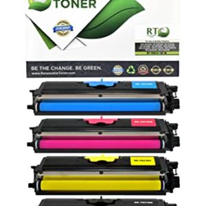 Renewable Toner Compatible Toner Cartridge Replacement for Brother TN210 TN-210C TN-210M TN-210Y TN-210BK Printers DCP-9010 MFC-9010 9120 9125 9320 9325 HL-3040 3045 3070 3075 (Pack of 4 CMYK)