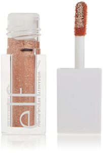 e.l.f., liquid glitter eyeshadow, long lasting, quick-drying, opaque, gel-based formula, creates high-impact, multi-dimensional eye looks, flirty birdy, 0.10 fl oz