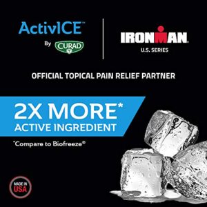 Medline Ironman ActivICE Topical Cooling Gel, Pain Relief for Arthritis, Joint, Muscle, Back & Body Aches & Pain, 4 oz (1 Count)