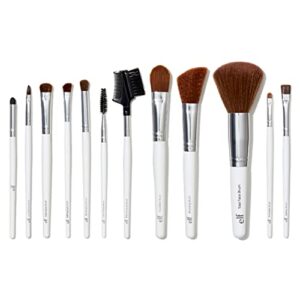 e.l.f. professional set of 12 brushes, vegan makeup tools, for expert blending, contouring & highlighting