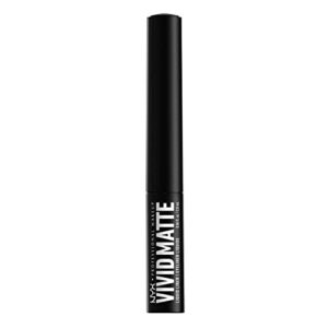 NYX PROFESSIONAL MAKEUP Vivid Matte Liquid Liner, Smear-Resistant Eyeliner with Precise Tip - Black