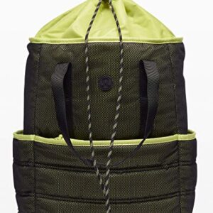 Lululemon Dash All Day Backpack (Black/Lemon Vibe)