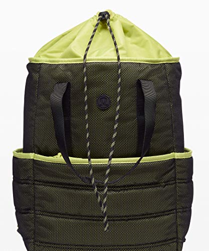 Lululemon Dash All Day Backpack (Black/Lemon Vibe)