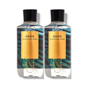 bath&bath Bath and Body Works Oasis For Men 3-in-1 Hair, Face & Body Wash - Value Pack lot of 2 - Full Size (Oasis) 20.0 fluid_ounces