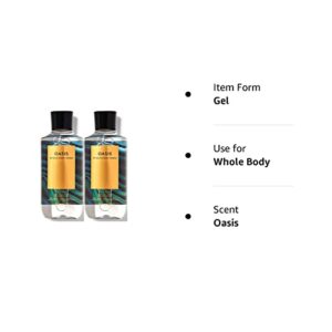 bath&bath Bath and Body Works Oasis For Men 3-in-1 Hair, Face & Body Wash - Value Pack lot of 2 - Full Size (Oasis) 20.0 fluid_ounces