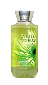 bath & body works, signature collection shower gel, white citrus, 10 ounce