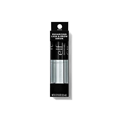 e.l.f. Enhancing Lash & Brow Serum, Promotes Longer-Looking Lashes & Brows, Nourishing & Conditioning Formula, Clear, 0.12 Fl Oz (3.5mL)