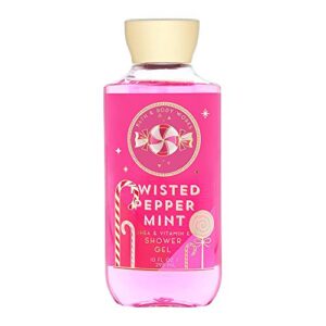 bath & body works twisted peppermint shower gel, 10 ounce