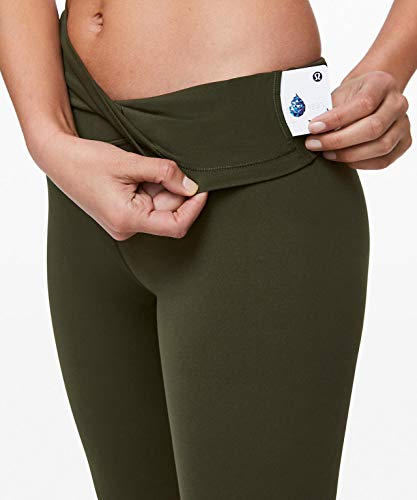 Lululemon Align II Stretchy Yoga Pants - High-Waisted Design, 25 Inch Inseam, Dark Olive, Size 8