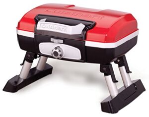 cuisinart cgg-180t portable, 17.6 x 18.6 x 11.8-inch, petit gourmet tabletop gas grill, red