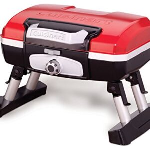 Cuisinart CGG-180T Portable, 17.6 x 18.6 x 11.8-Inch, Petit Gourmet Tabletop Gas Grill, Red