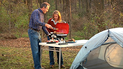 Cuisinart CGG-180T Portable, 17.6 x 18.6 x 11.8-Inch, Petit Gourmet Tabletop Gas Grill, Red