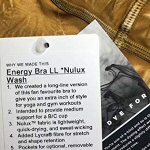 Lululemon Energy Bra Long LINE NULUX WASH - ICWO (Ice Wash Spiced Bronze) (6)